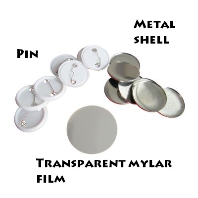 Blank Pin Button Badges (44mm) | GE Digital Imaging